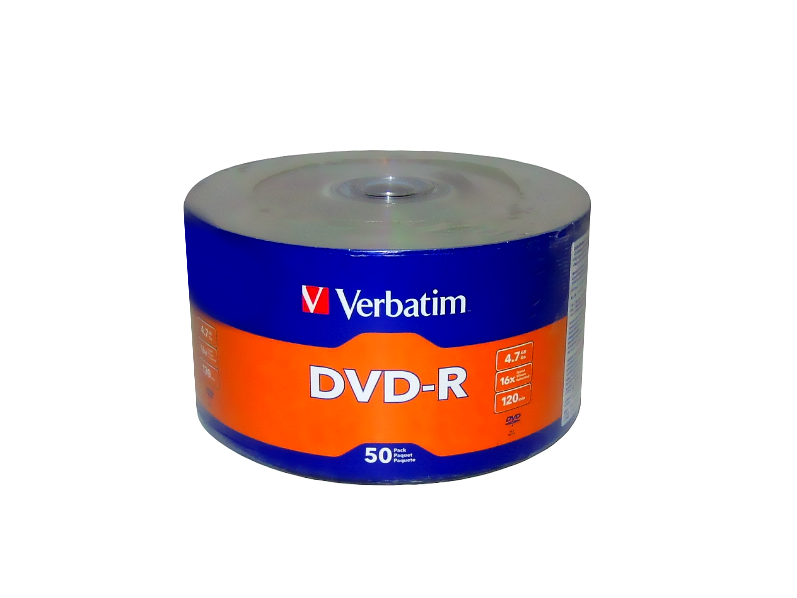 CAMPANA C/50 VERBATIM DVD-R IMPRIMIBLE 4.7GB 95137 - Proveedora de Oficinas